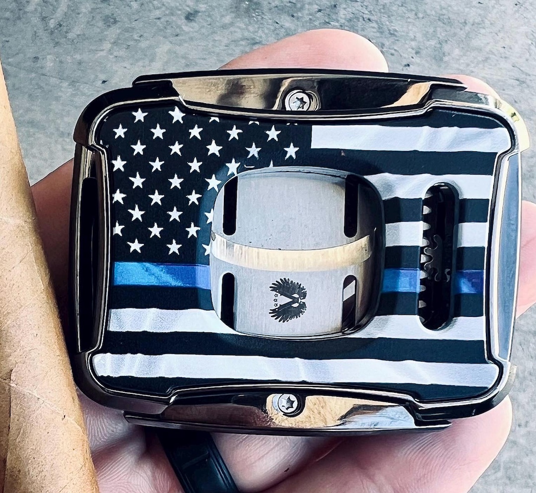 Thin Blue Line Dual Blade Cigar Cutter - Etsy