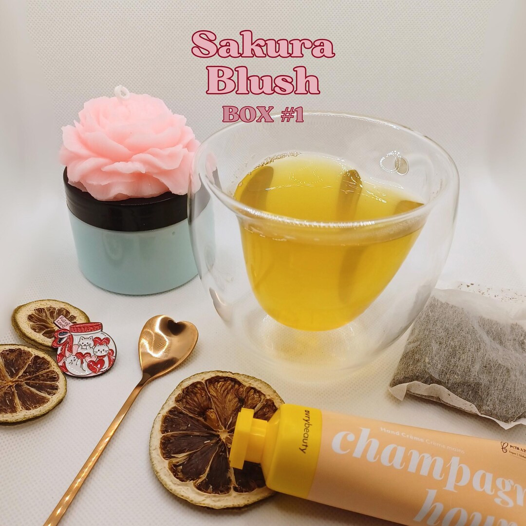 Care Kit Jasmine Green Tea, Rose Lotion, Heart Mug - Etsy
