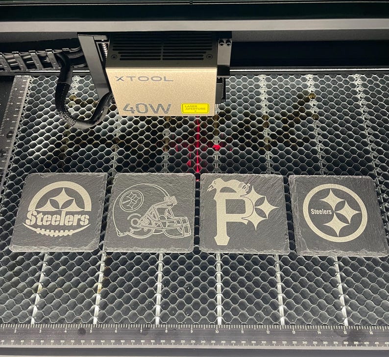 Pittsburgh Laser, Engraved Coasters - Etsy