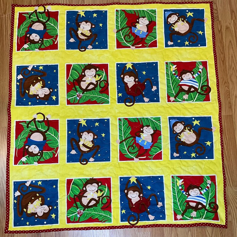 Monkey Quilt - Etsy
