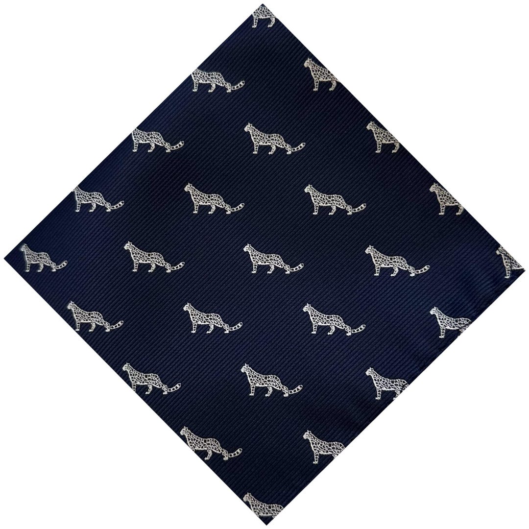 Animal Pocket Square, Snow Leopard Pocket Square, Leopard Pocket Square ...