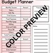 BUDGETING/FINANCING SHEET (multiple Colors Available!!) - Etsy