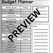 BUDGETING/FINANCING SHEET (multiple Colors Available!!) - Etsy