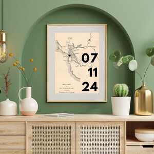 Anniversary Gift Poster, Wedding Date Poster, Dating Gift, Customizable ...
