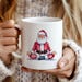 Yoga Santa Claus PNG, Funny Namaste Santa Yoga Poses Clipart, Christmas ...