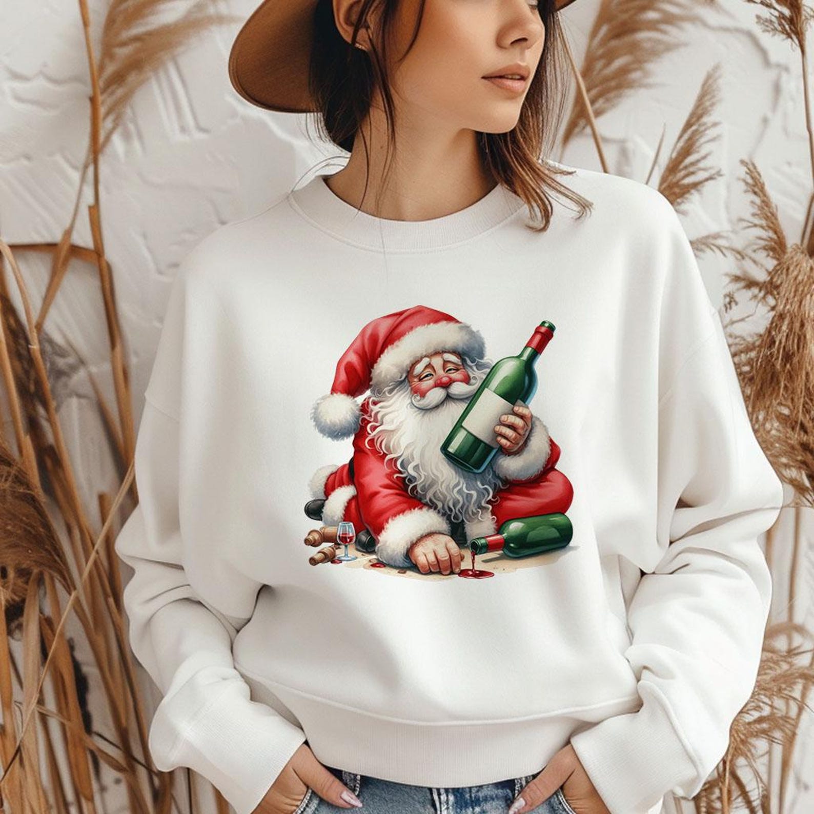 Drunk Santa Claus PNG, Funny Santa Claus Clipart, Christmas Sublimation ...