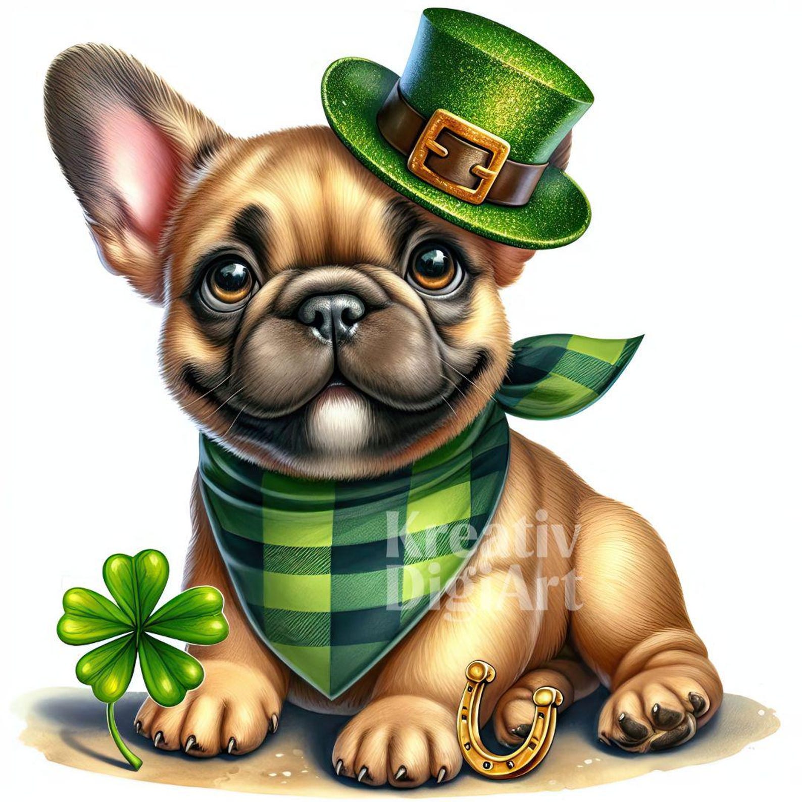 St.patrick’s Day Dogs Clipart, Quirky Dachshund Bulldog JPG, Funny Pug ...