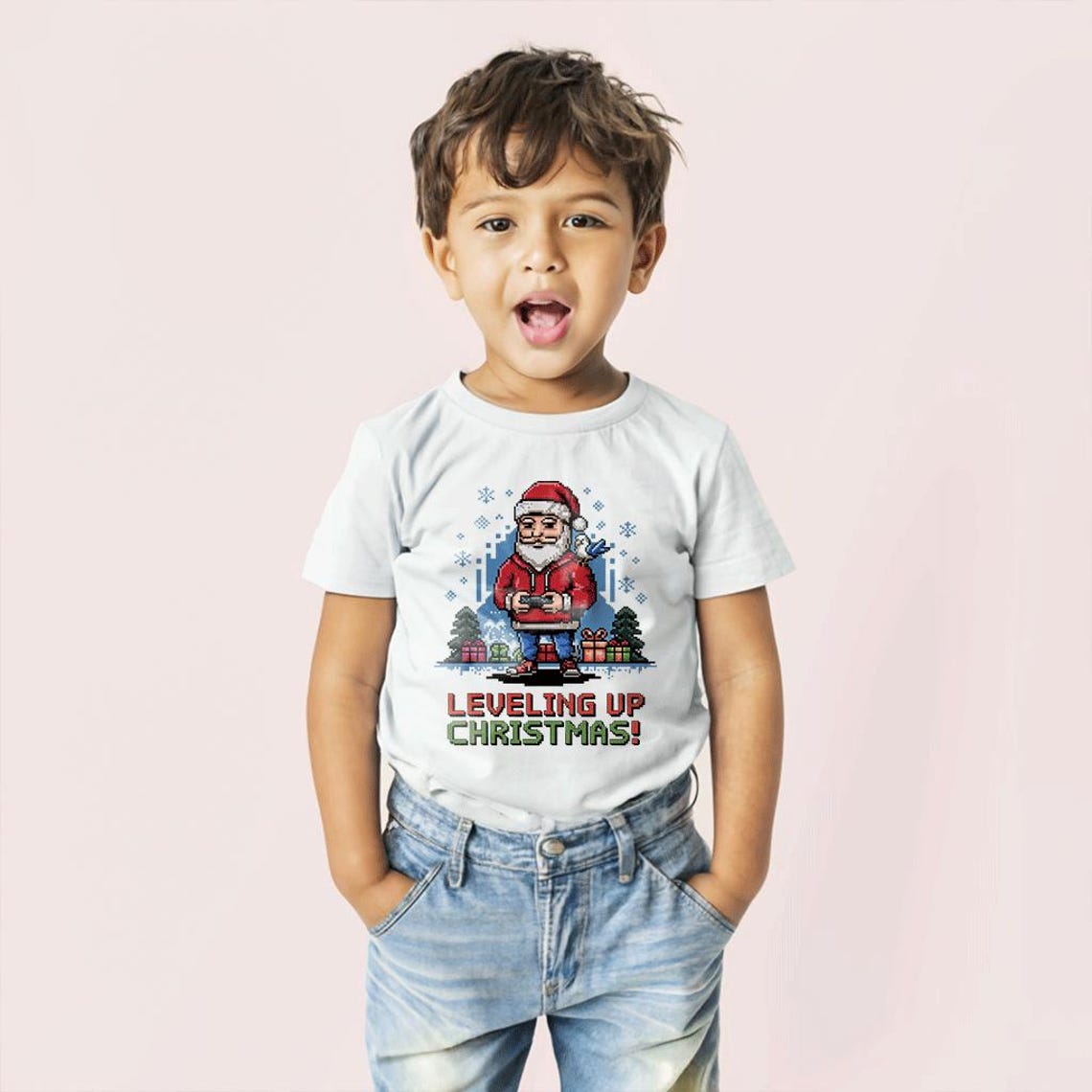 Pixel Santa Claus PNG, Pixel Art Christmas Sublimation, Gamer Santa ...