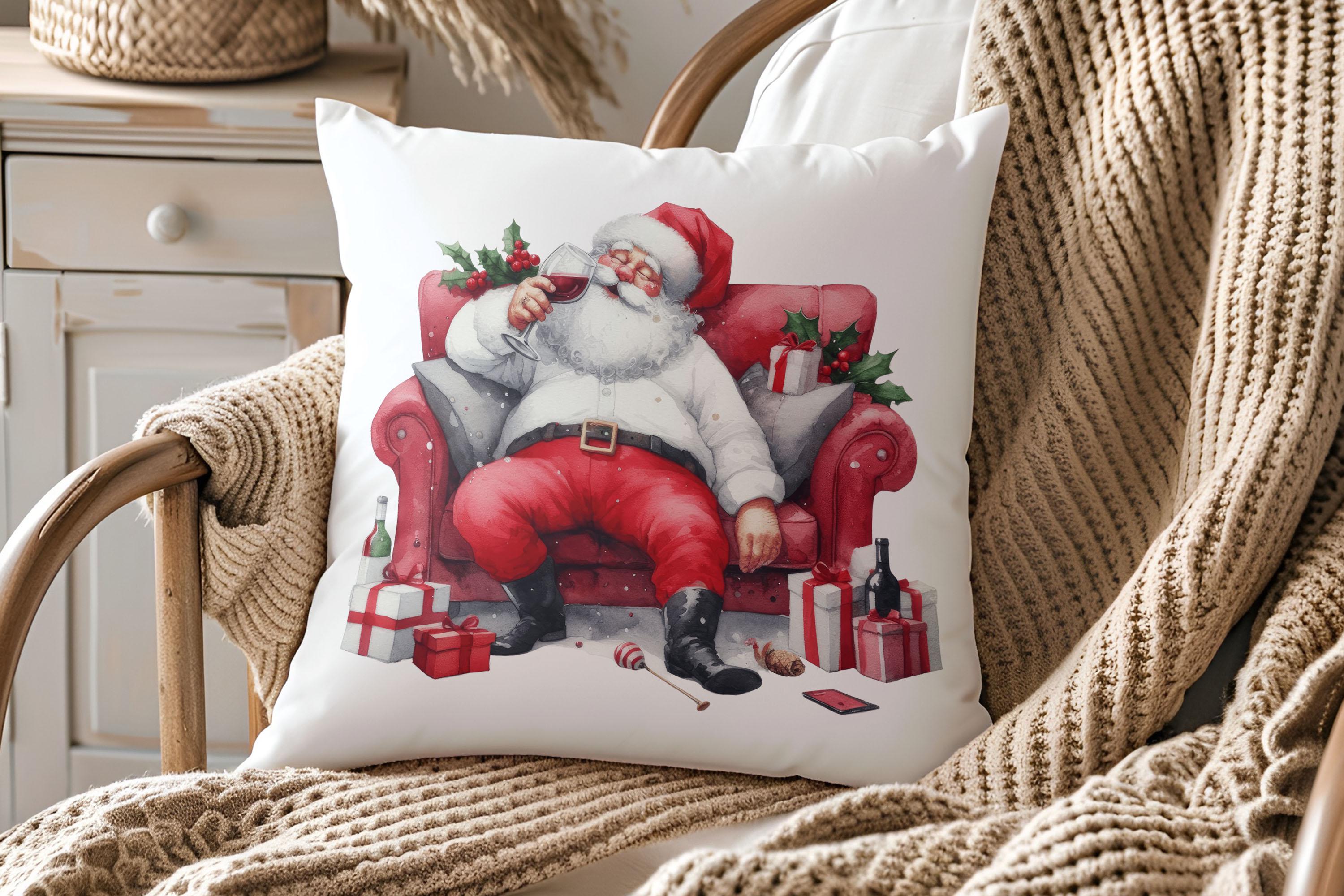 Drunk Santa Claus PNG, Funny Santa Claus Clipart, Christmas Sublimation ...