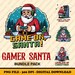 Pixel Santa Claus PNG, Pixel Art Christmas Sublimation, Gamer Santa ...