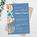 Editable Hanukkah Party Invitation - Hanukkah Holiday Menorah Lighting ...