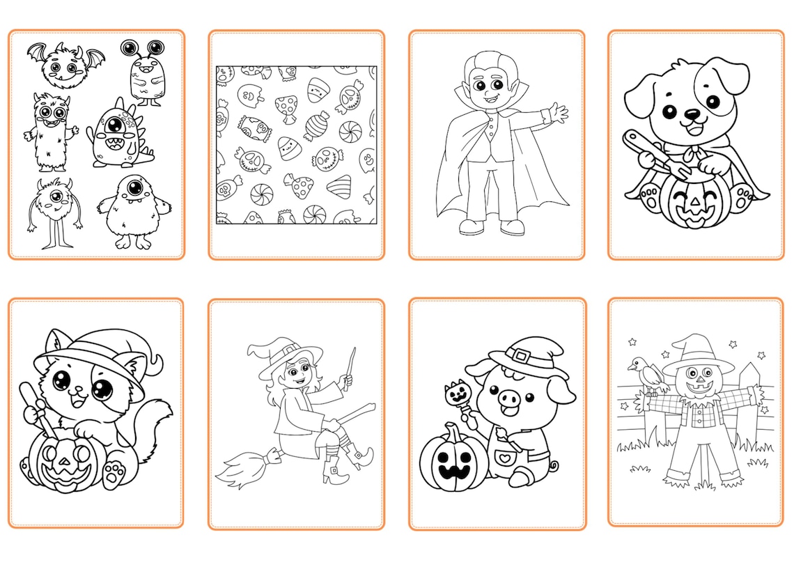 Printable Halloween Activity Pages for Toddlers and Kids - Preschool ...