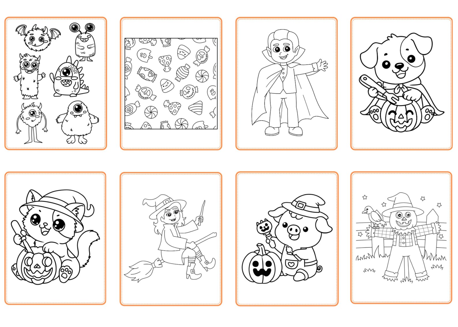 Printable Halloween Activity Pages for Toddlers and Kids Preschool ...