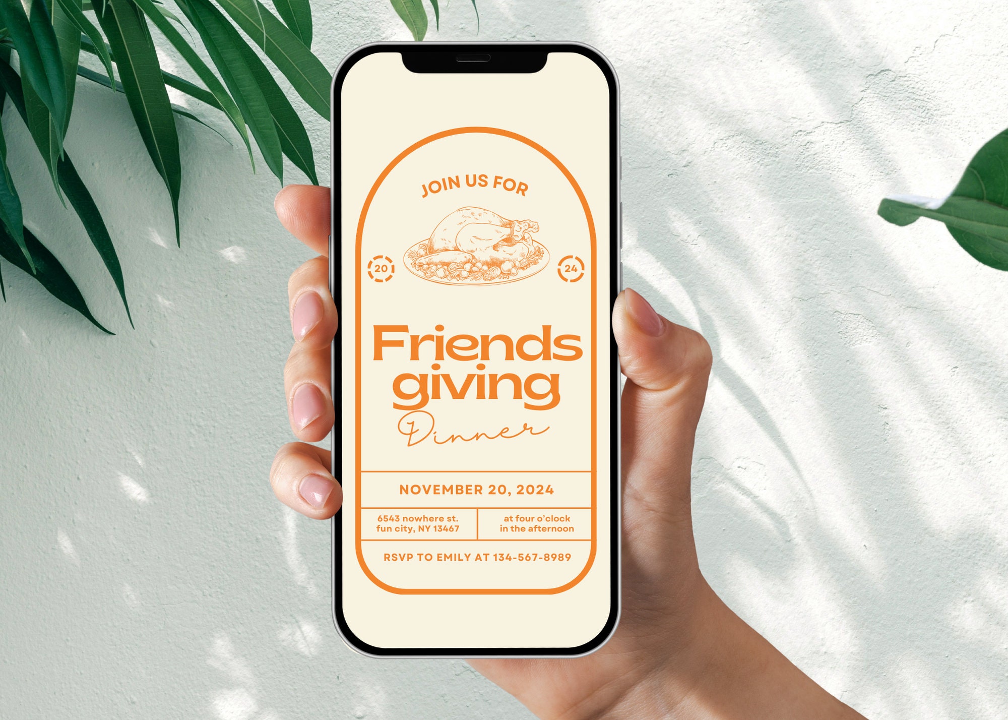 Editable Friendsgiving Invitation Template - Thanksgiving Invitation ...