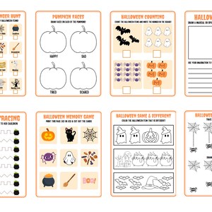 Printable Halloween Activity Pages for Toddlers and Kids - Preschool ...