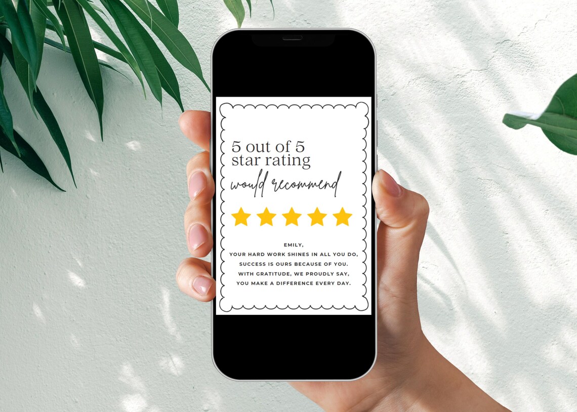 Editable Employee Appreciation Card - Employee Recognition Card ...