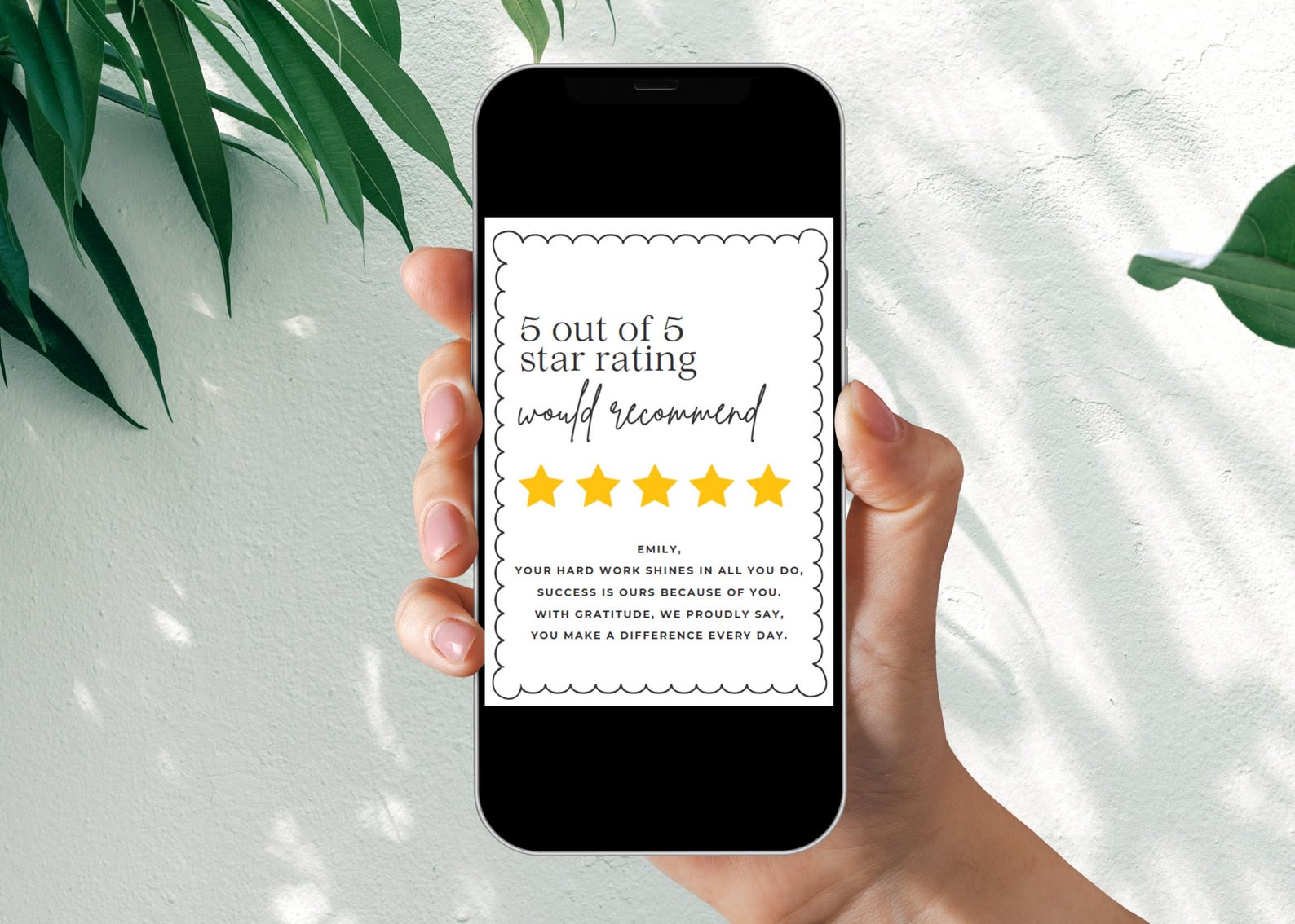 Editable Employee Appreciation Card - Employee Recognition Card ...