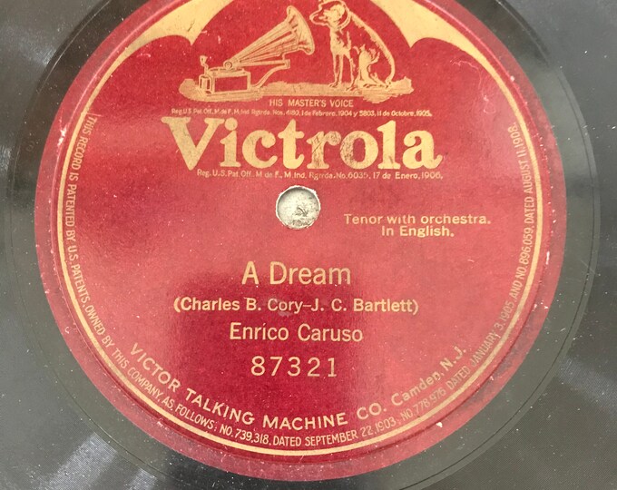 1908 Victor Talking Machine Victrola Record - Etsy