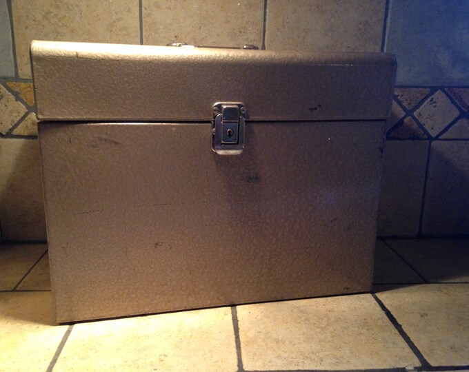 Locking Tin File Storage Box - Etsy