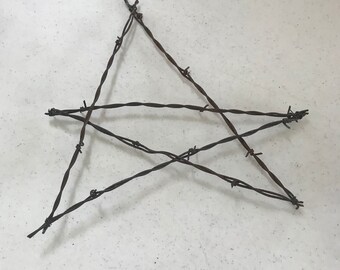 Barbed Wire Star | Etsy