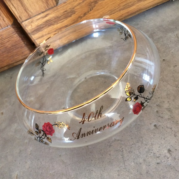 Gold Rim Bowl - Etsy