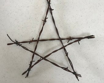 Barbed Wire Star | Etsy