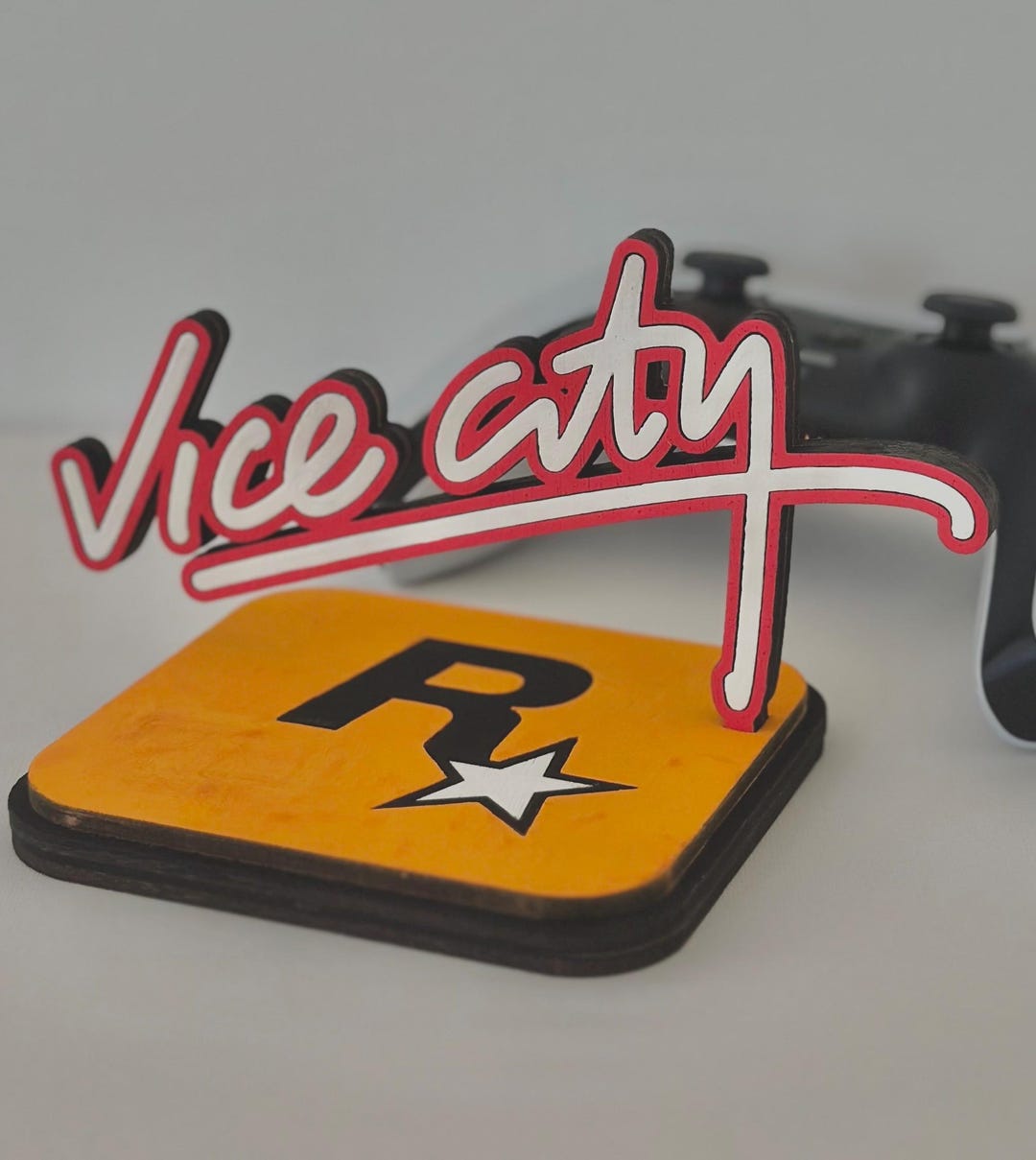 GTA Vice City With Rockstar Logo Stand - Etsy