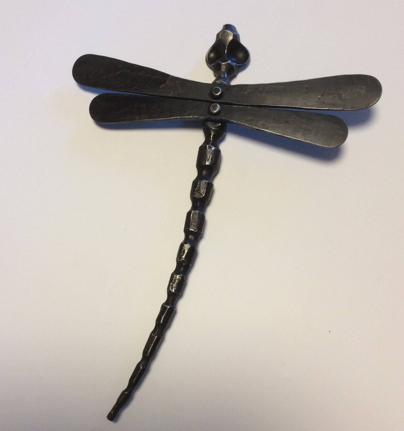 Forged Iron Dragonfly - Etsy