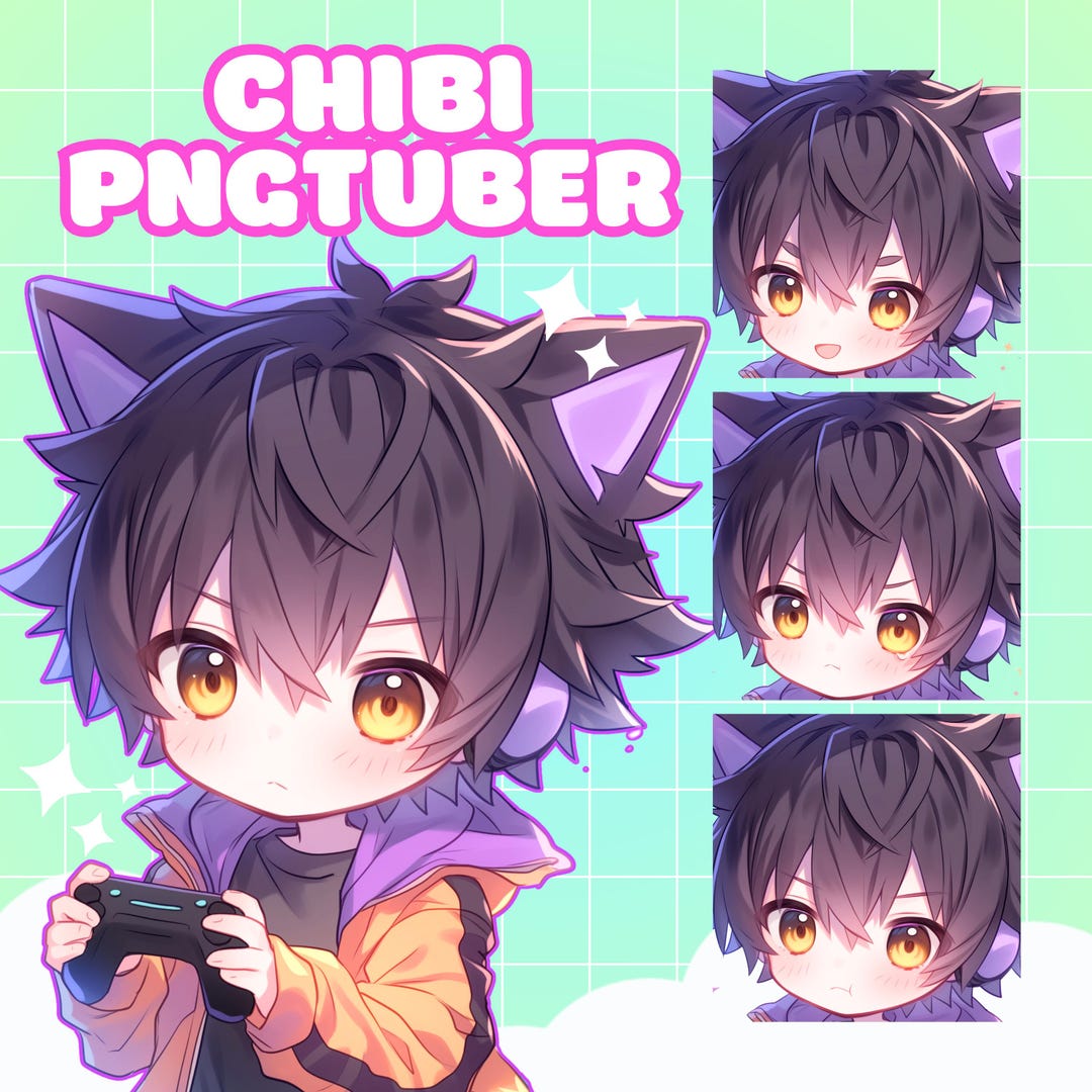 Chibi Pngtuber, Custom Chibi Pngtuber, Pngtuber, Pngtuber Commission ...