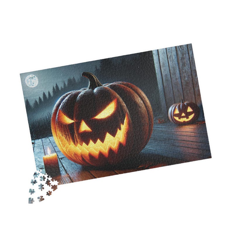 Jack O'lantern Jigsaw Puzzle 110, 252, 520, 1014-piece - Etsy