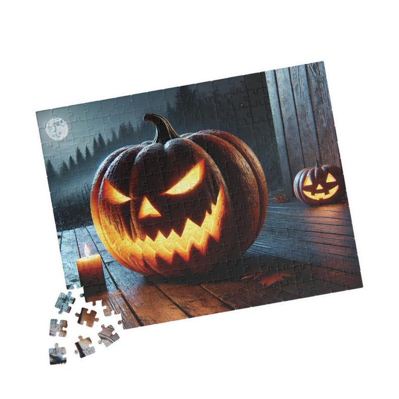 Jack O'lantern Jigsaw Puzzle 110, 252, 520, 1014-piece - Etsy