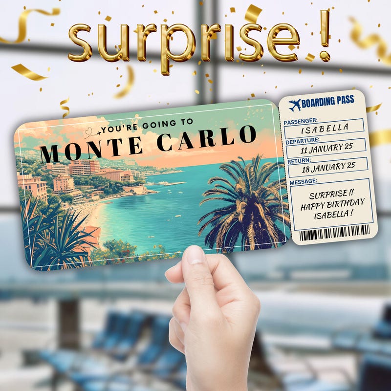 Monte Carlo Invitation - Etsy