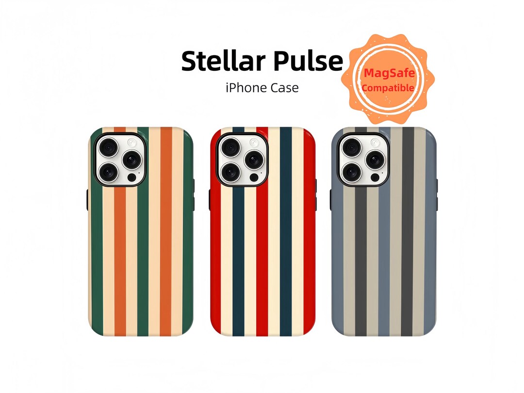 Fashionable Retro Striped Phone Case,artistic Colorful Design,instagram ...