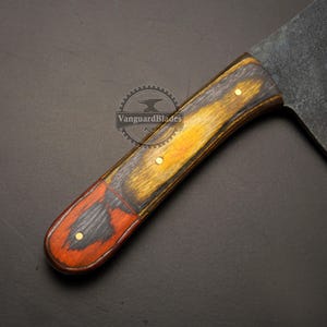 Hand Forged Damascus Steel CHEF CLEAVER Knife Best BBQ Cleaver Custom ...