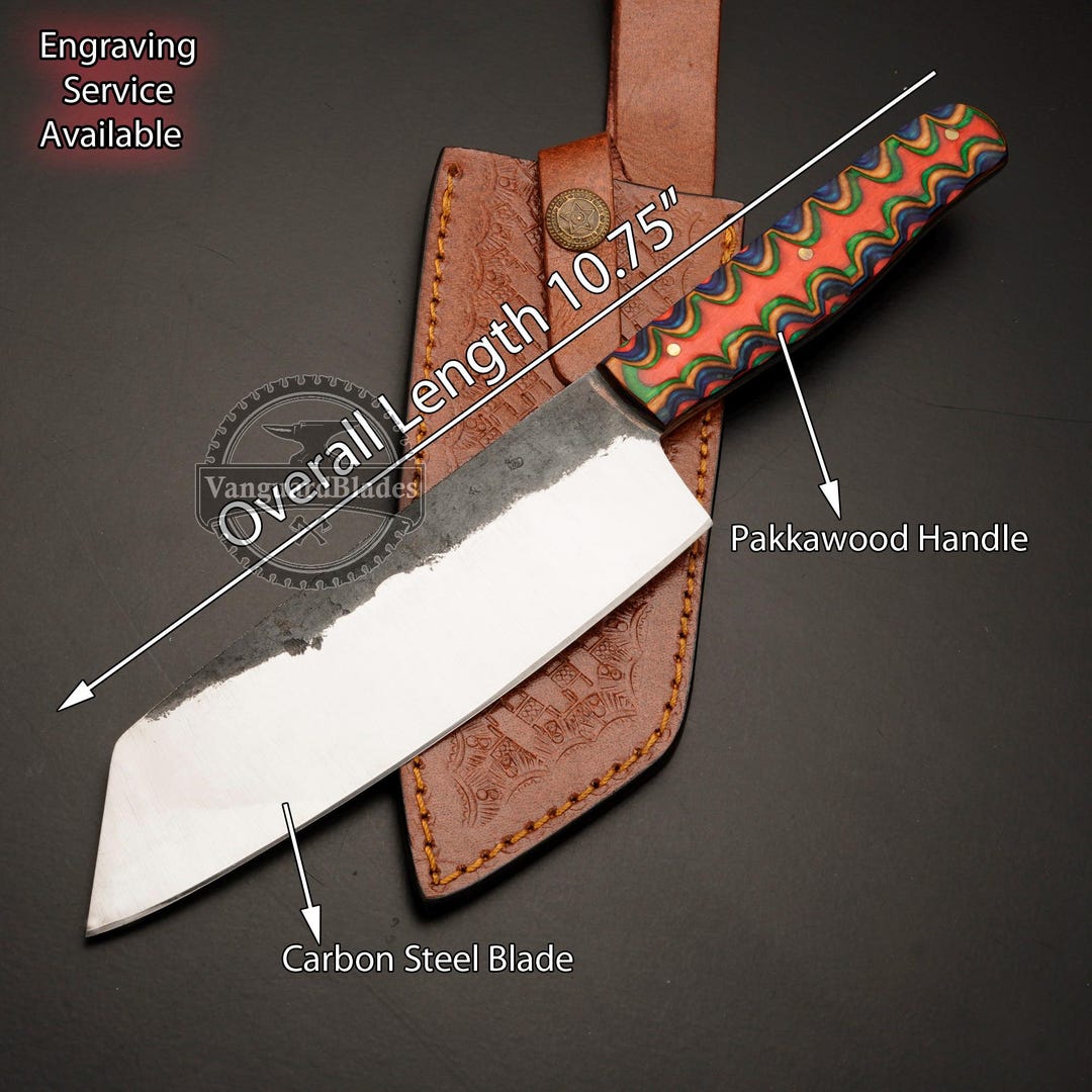 HANDMADE CHEF KNIFE / Kitchen Chef Knife / Hand Forged Full Tang Chef ...