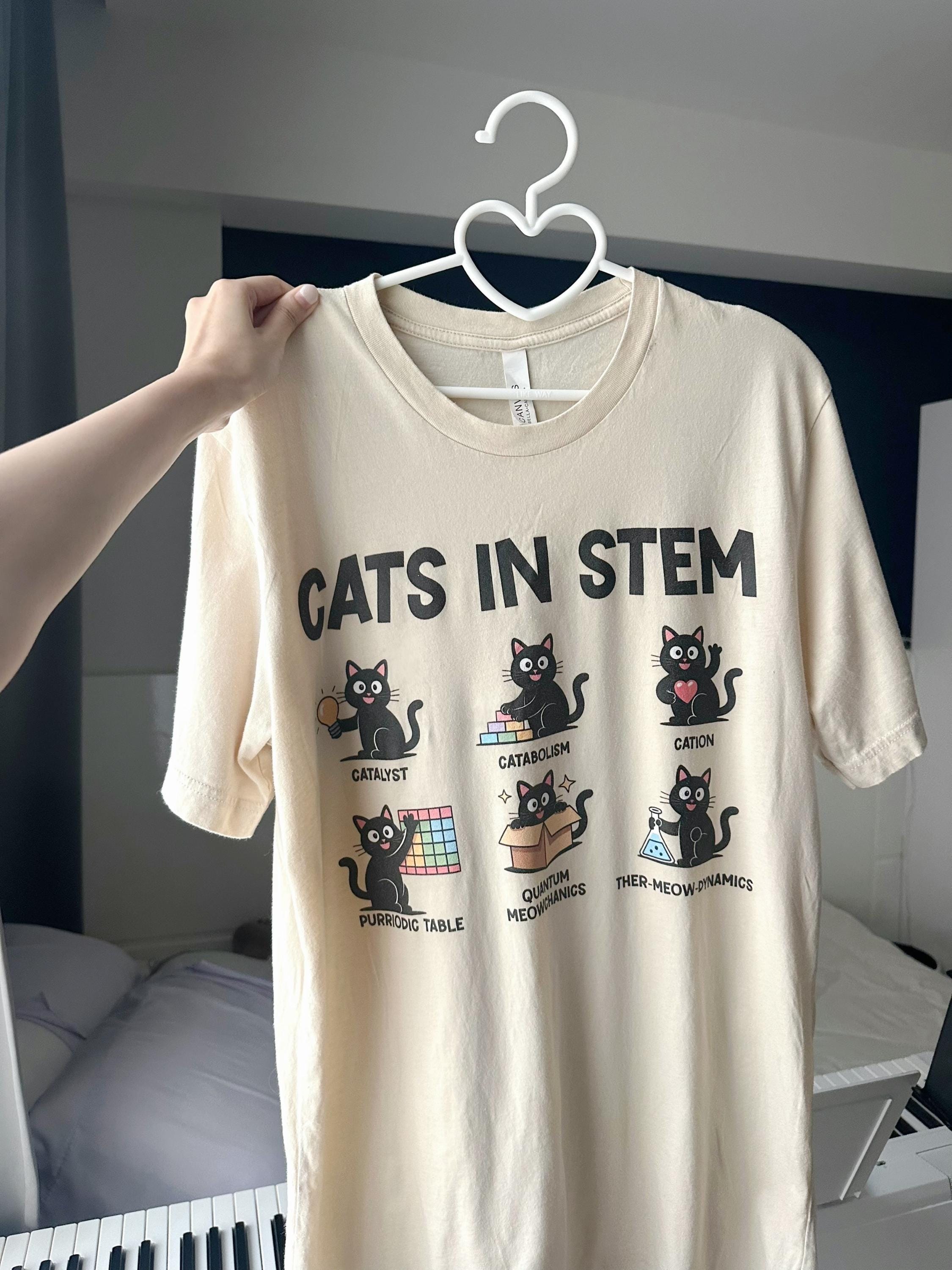 Cats in STEM Shirt: Science Cat Pun Tee for Teachers and Cat Lovers - Etsy