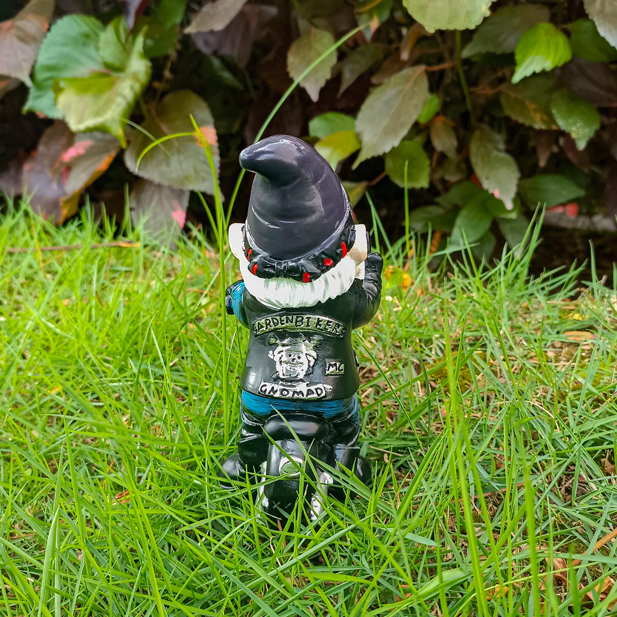 Funny Middle Finger Gnome on Motorcycle,rude Gnome Ornament,badass ...