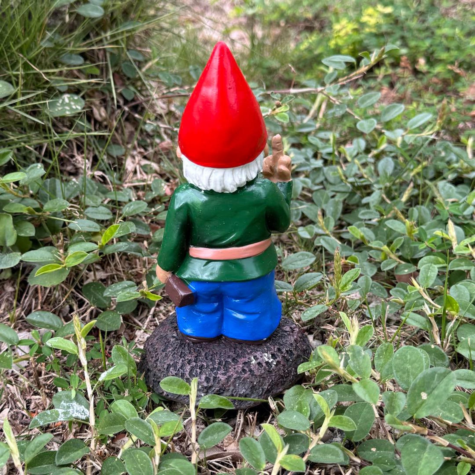 Garden Gnome Outdoor Statue Figurine,drinking Middle Finger Gnome for ...