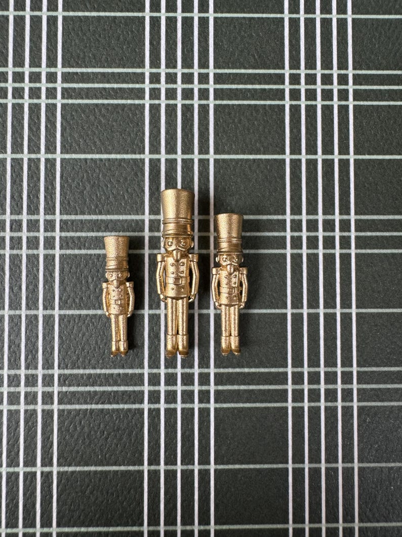 Miniature Toy Soldiers Set of 3 | Nutcracker Christmas Decor | 1:12 ...