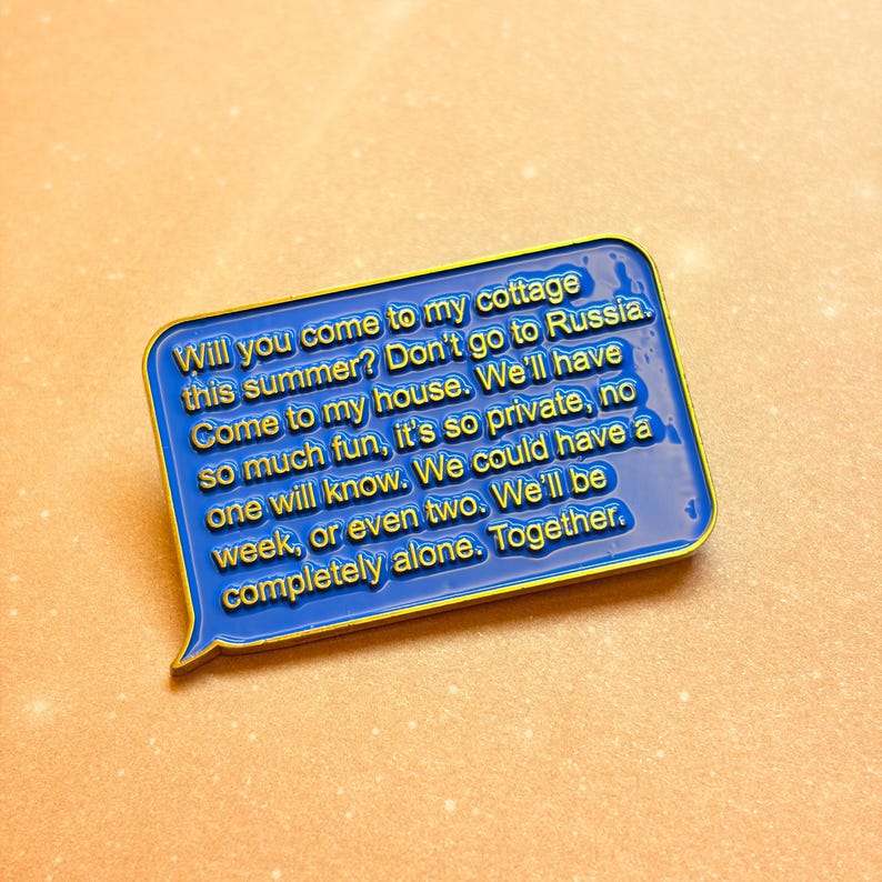 Ilya Shane Cottage Memorabilia Enamel Pin, Coming to the Cottage Pin ...