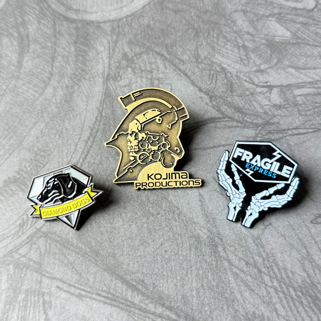 Kojima Fragile Express Pin, Death Stranding Cosplay Pin, Video Game Pin ...