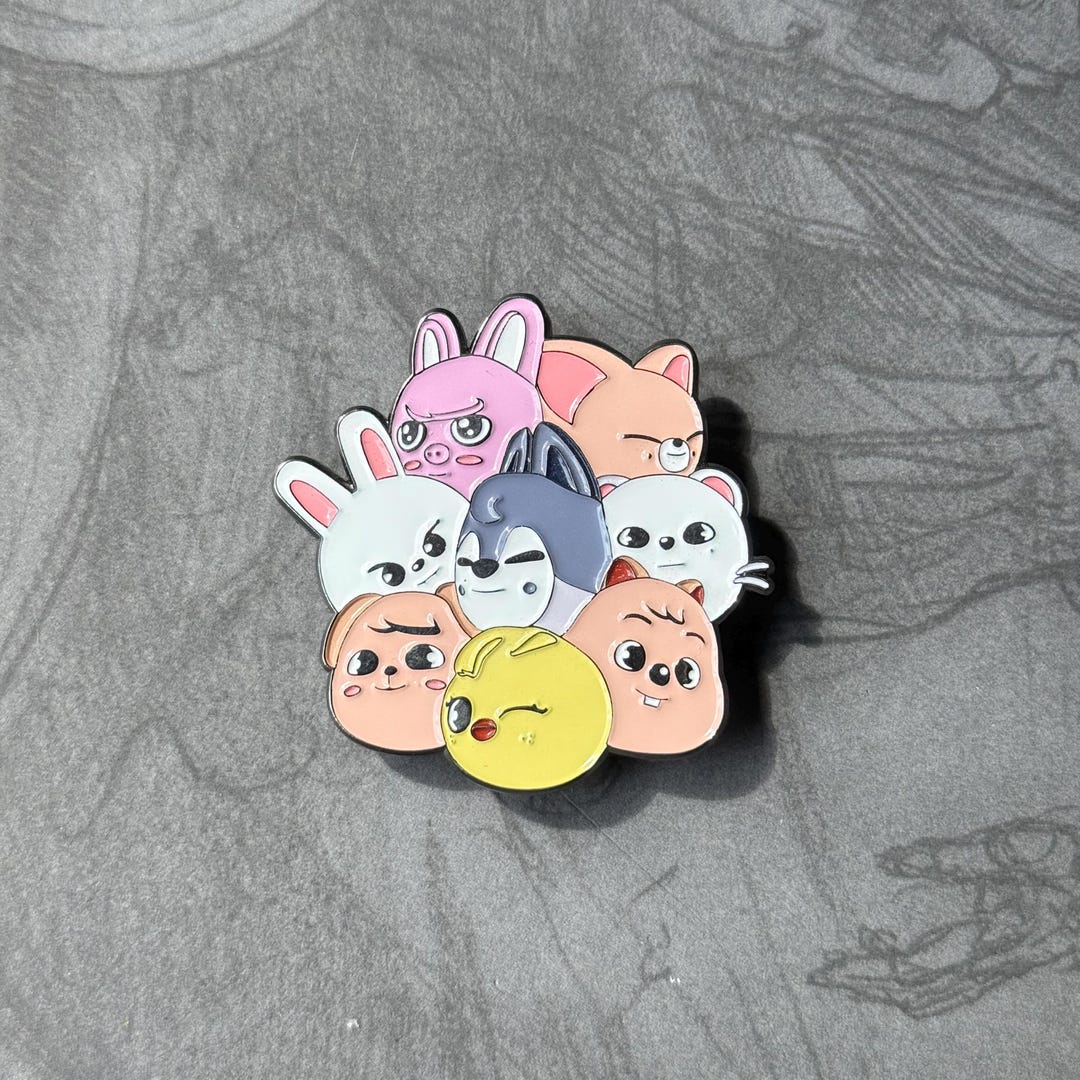 Skzoo Stray Kids Pin, Skzoo Cosplay Pin, Fandom Pin Badge, Wolf Chan ...