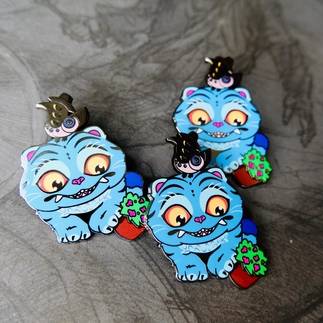 Kpop Demon Hunter Derpy Tiger & Bird Inspired Pin, Saja Boys Enamel Pin ...