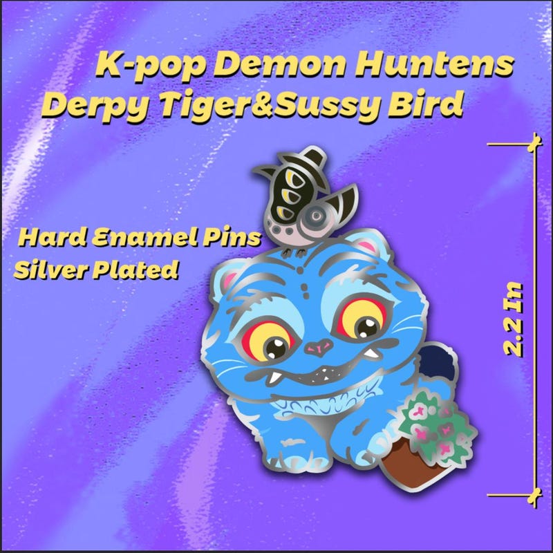 Kpop demon hunters pin badge - Etsy.de