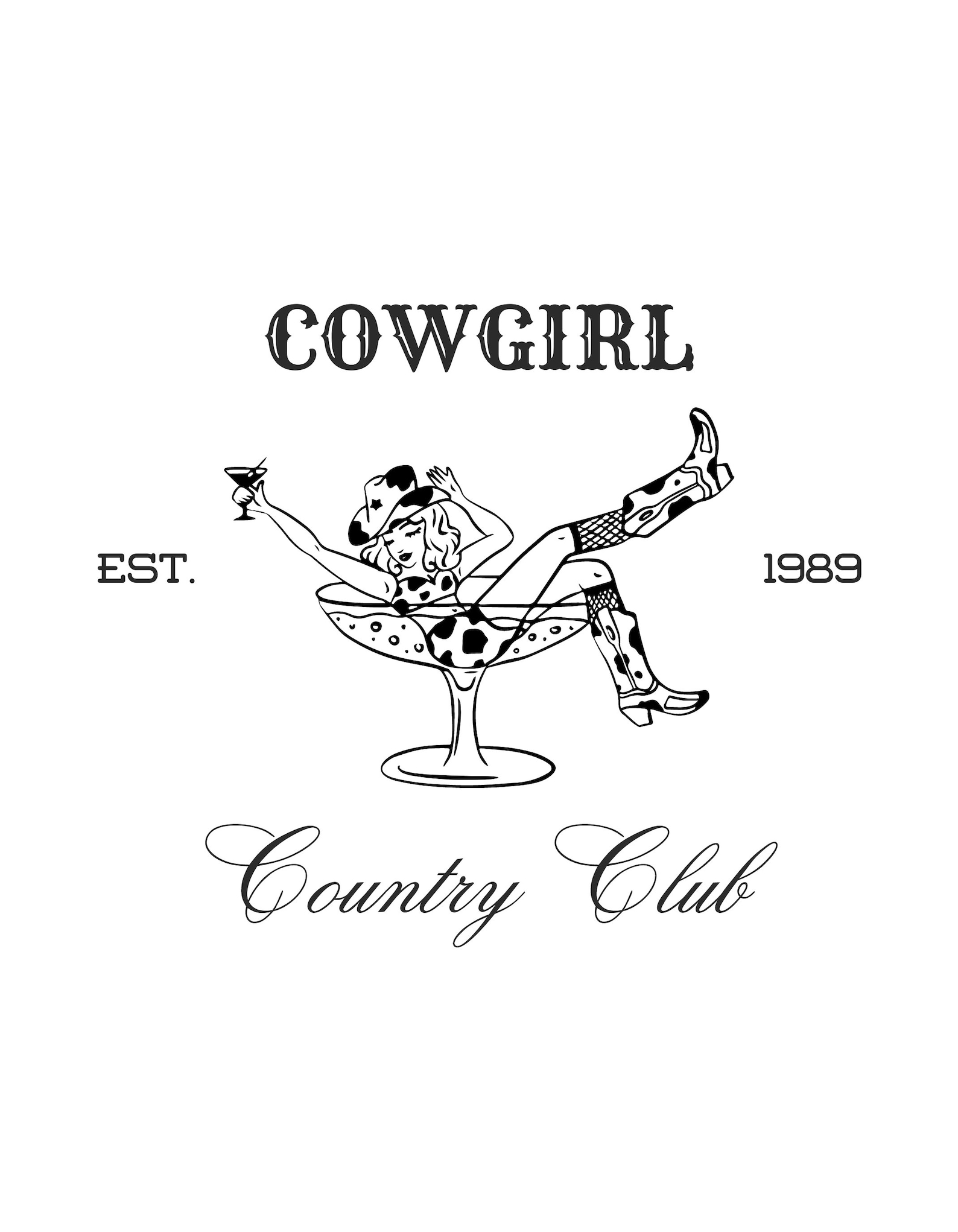 Cowgirl Country Club Graphic | SVG, PNG Files | Cricut Cut File ...
