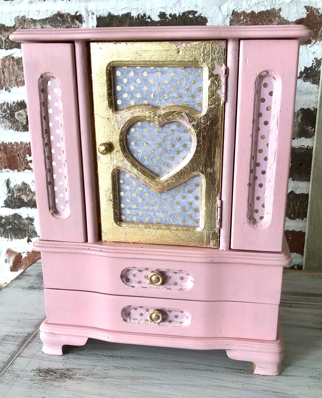 Jewelry Box, Vintage, Wood Jewelry Box, Repurposed Jewelry Box ...