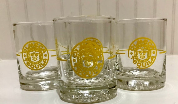 Vintage Set of Four Olmeca Tequila Shot Glasses Vintage - Etsy