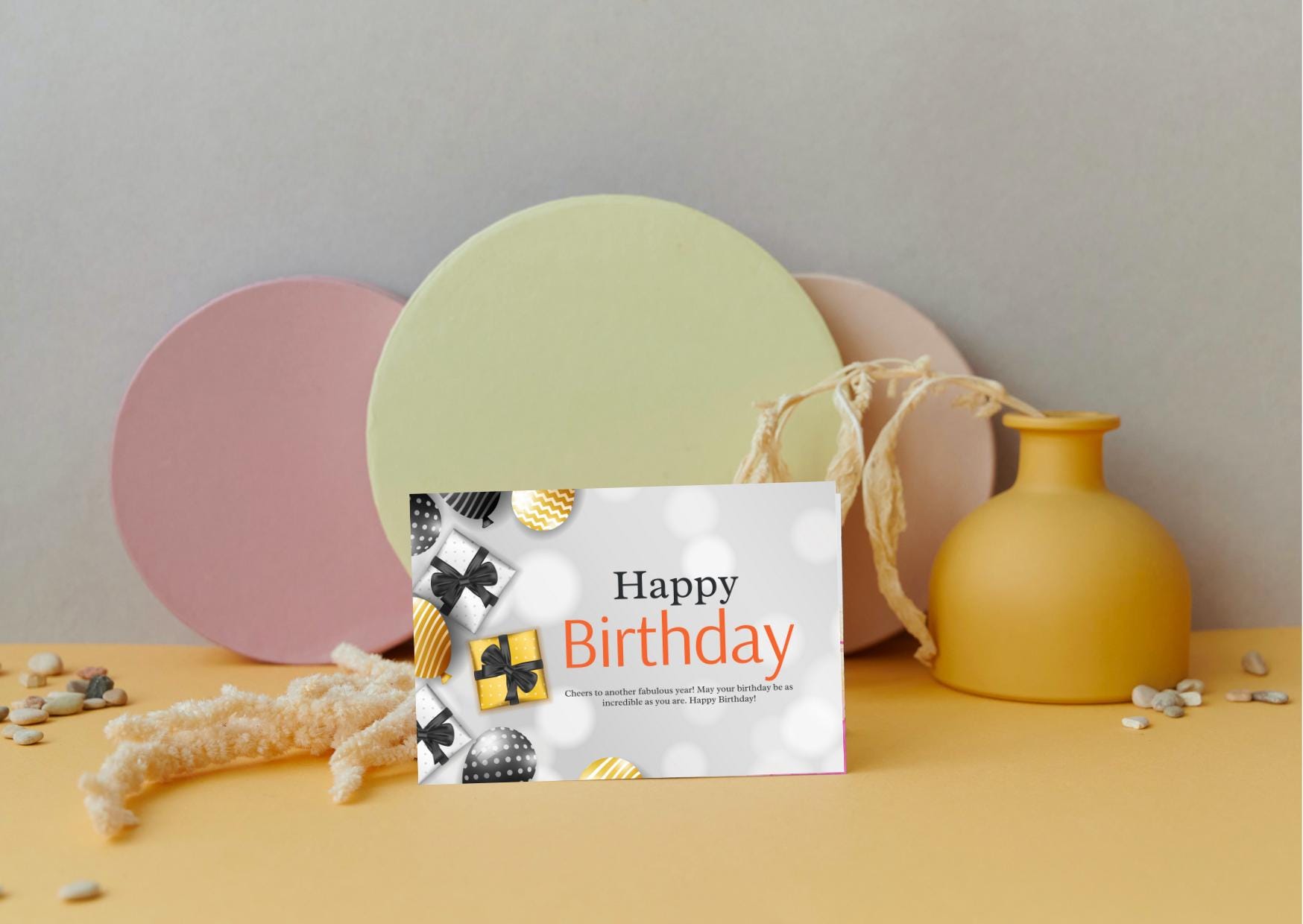 Editable Birthday Card Template, Customizable Card Design, Printable ...