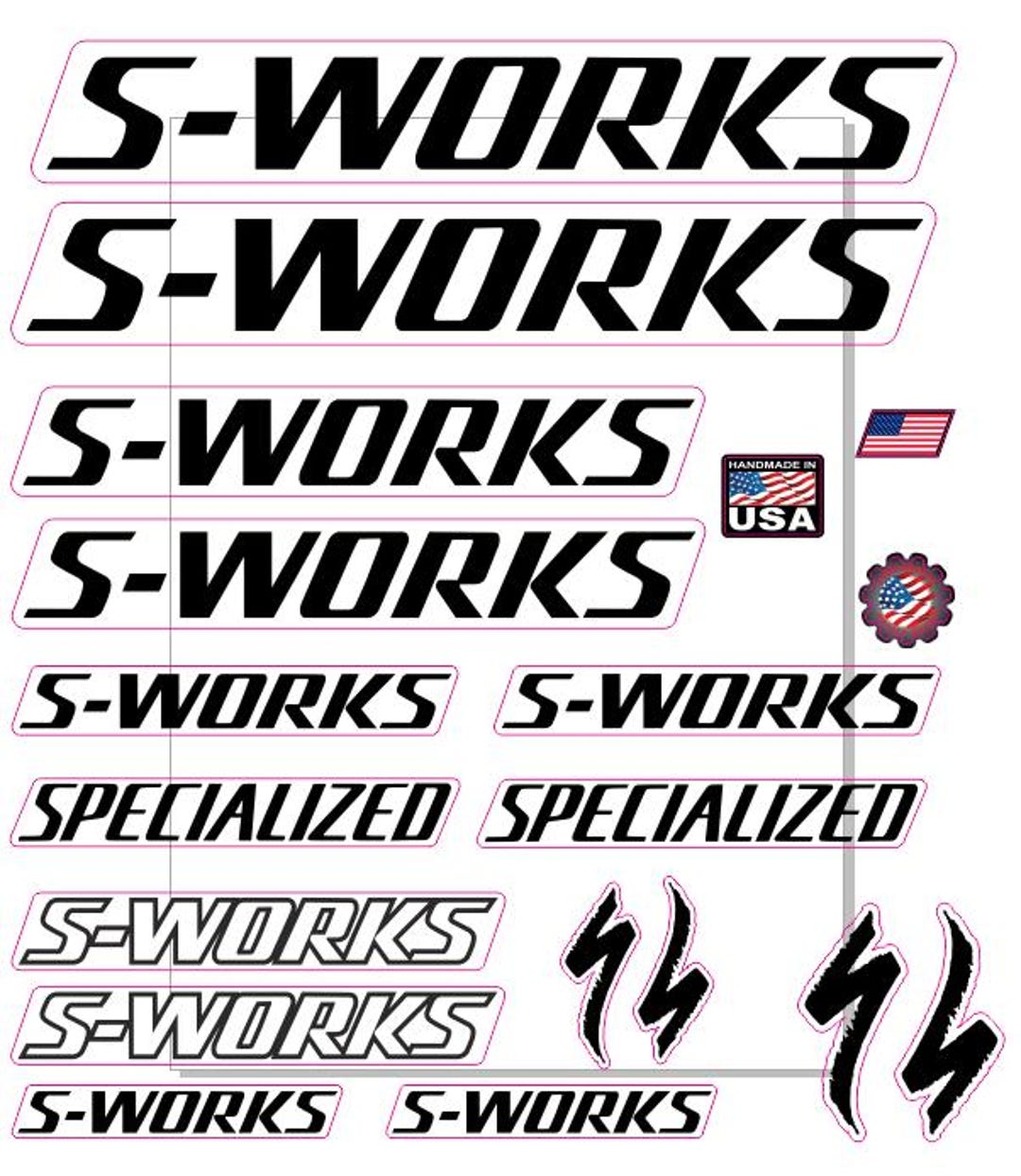 S-works Bike Logo & Graphics – CDR, PDF Digital Design | Ready for ...