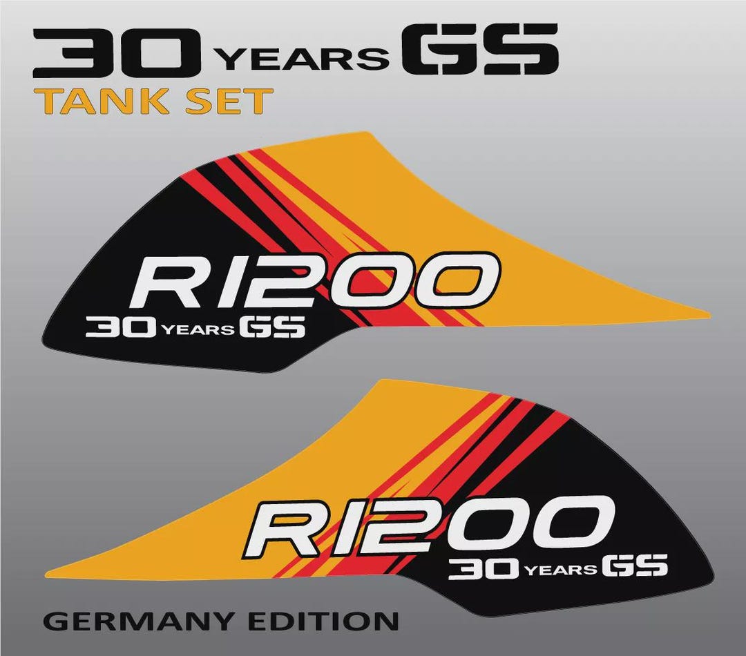 BMW R1200GS Adventure Tank Sticker | 30 Years Edition Decal Set ...